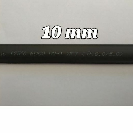 Jual SELANG BAKAR / HEATSRINK 10MM HITAM (Meteran) | Shopee Indonesia
