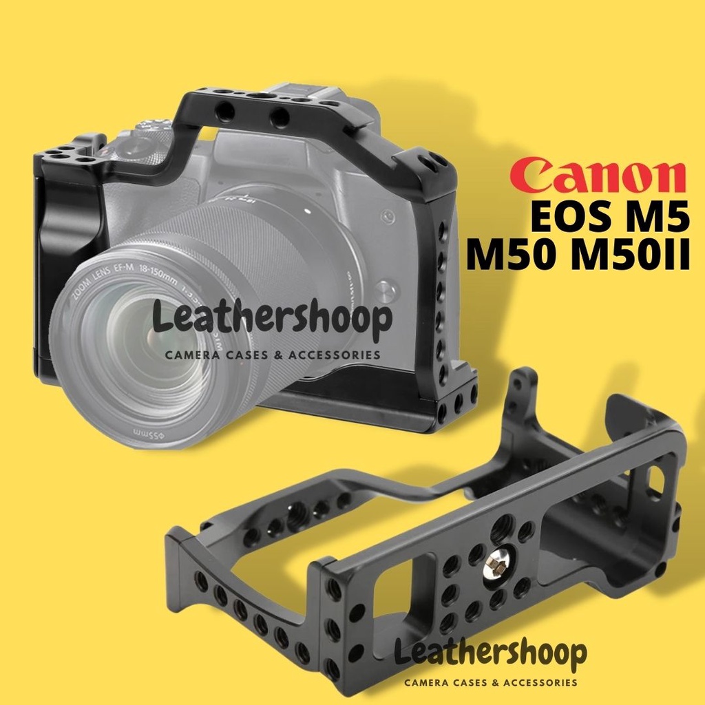 Jual Cage Rig Grip for Canon Eos M50 M50II M5 Bracket Body Grip ...