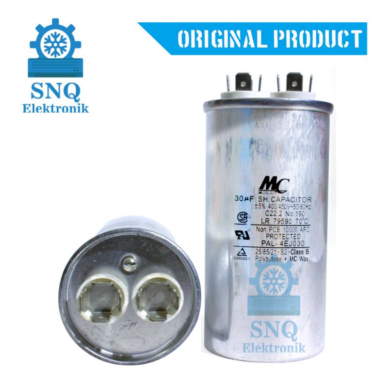 Jual Capasitor AC 1 PK 30 uf MC - Kapasitor AC 1 PK MC 30uf | Shopee Indonesia