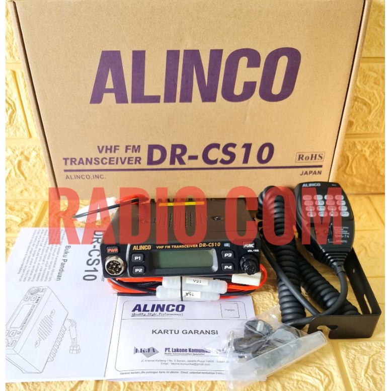 Jual RADIO RIG ALINCO DR CS10 VHF ORI - RADIO RIG VHF ALINCO DR-CS10 VHF MURAH GARANSI RESMI ...