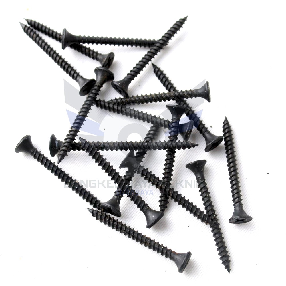 Jual 50pcs Sekrup Gypsum 6X 1" - 6 X 2" / Drywall Screw / sekrup Gipsum MAJESTY | Shopee Indonesia