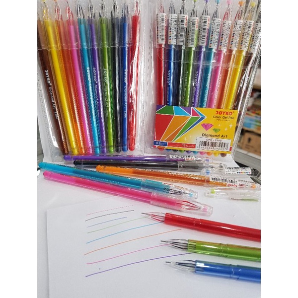 Jual Bulpoin Jel Berwarna 0,5. Mata pena Runcing. Cocok Untuk Penanda ...