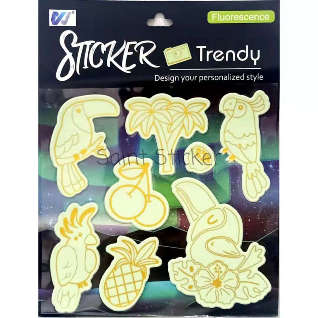 Jual Fluorescence Luminous Sticker Stiker Glow in the Dark Anak Timbul ...