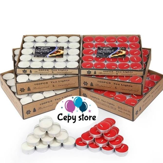 Jual Lilin Aroma Terapi / Tea Light Candle Perpack ( isi 50 ) | Shopee ...