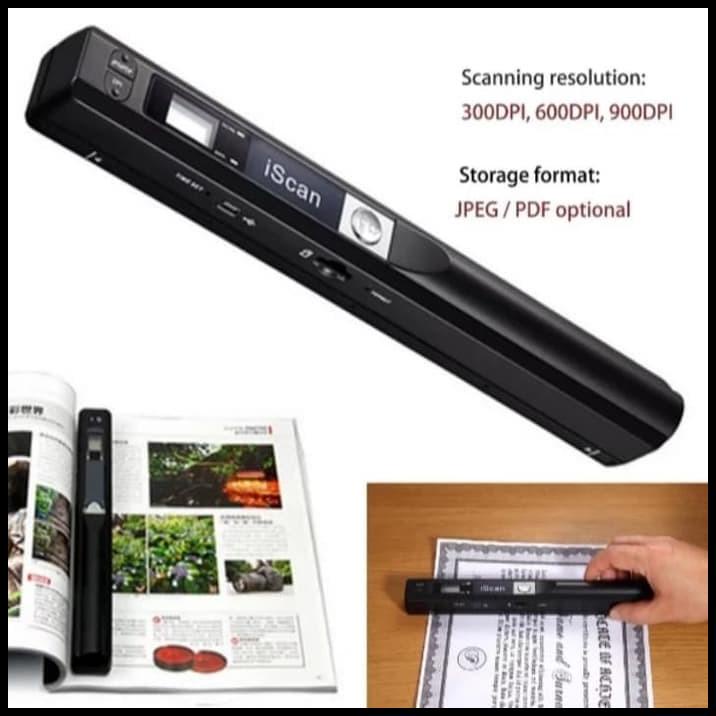 Jual Scanner Portable Iscan Handy Scanner Resolusi 900Dpi With Microsd ...
