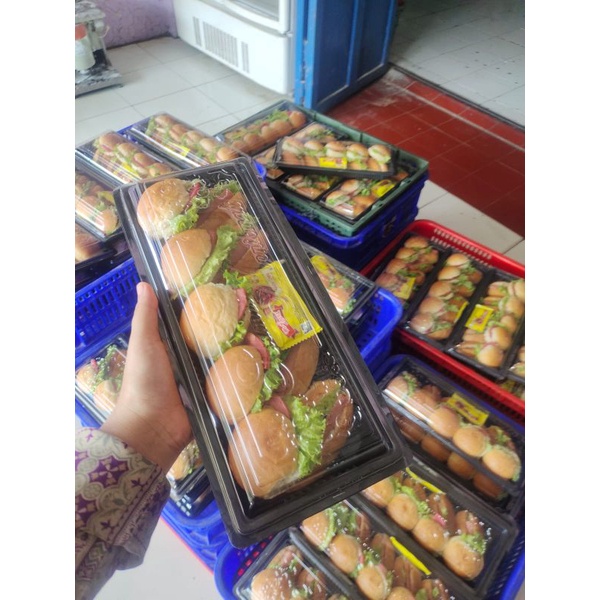 Jual BURGER MINI 1 BOX ISI 10 PCS | Shopee Indonesia