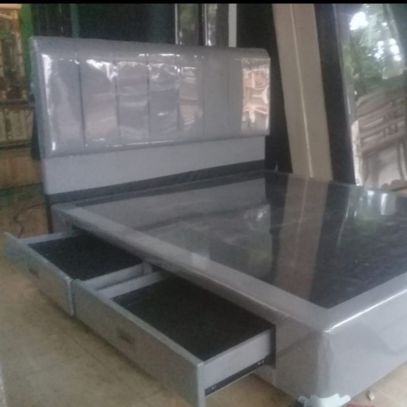 Jual Divan sandaran / Dipan sandaran tempat tidur model laci / Divan ...