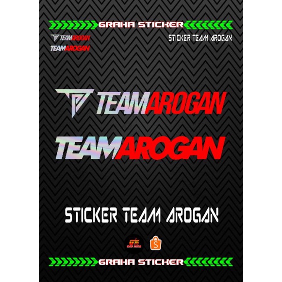 Jual Sticker team arogan hologram | Shopee Indonesia
