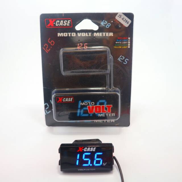 Jual PROMO VOLT METER / VOLTMETER AKI X-CASE UNIVERSAL ALL MOTOR LED ...