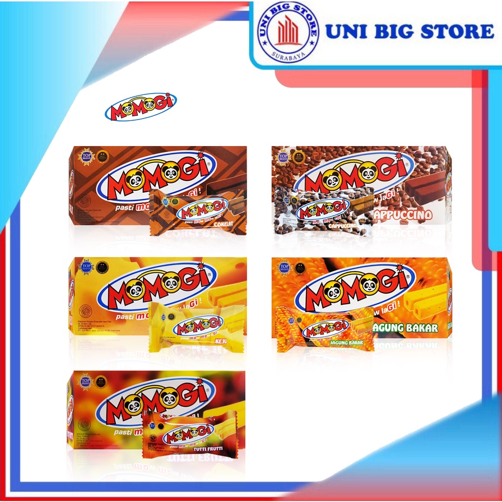 Jual Momogi Snack Stick BOX Cappucino Keju Jagung Bakar Tutti Frutti 20 pcs | Shopee Indonesia