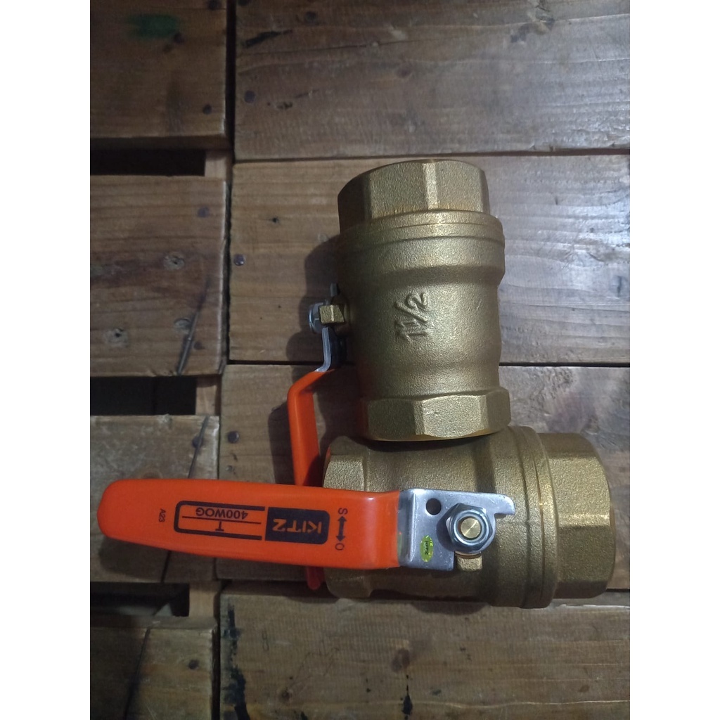 Jual Ball Valve Kuningan 1 1/2" KITZ / Stop Kran Kitz 1 1/2" Kuningan / Ball Valve Kitz Kuningan ...