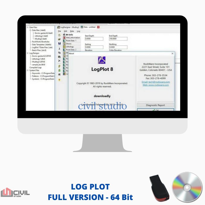 Jual Software RockWare LogPlot 7.4 Full Version Lifetime (DVD) | Shopee ...