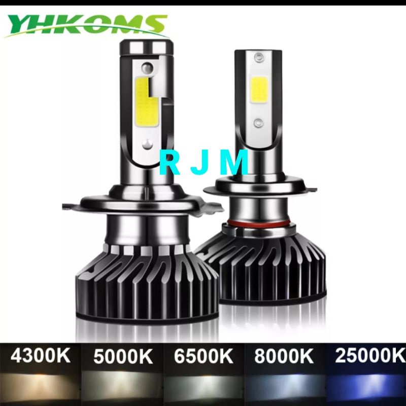Jual Lampu Bohlam LED H4 5000K Merk YHKOMS | Shopee Indonesia