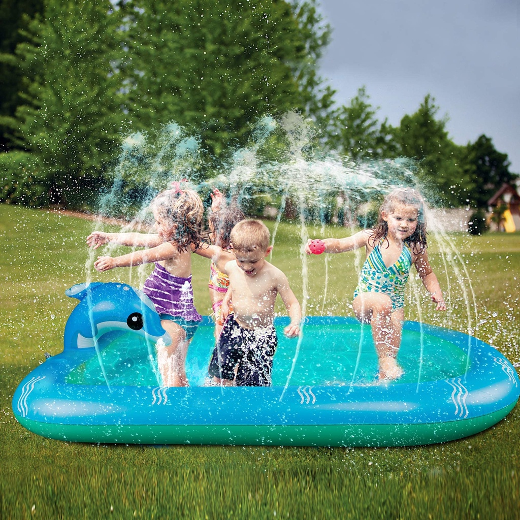 Jual Kolam Semprot Air Anak Kids Water Spray Mat Mainan Air Anak Untuk ...