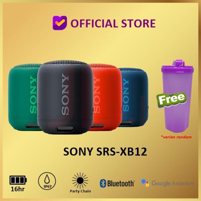 Jual Sony Srs-Xb12 Extra Bass Portable Bluetooth Speaker Srs Xb12 Xb 12 | Shopee Indonesia