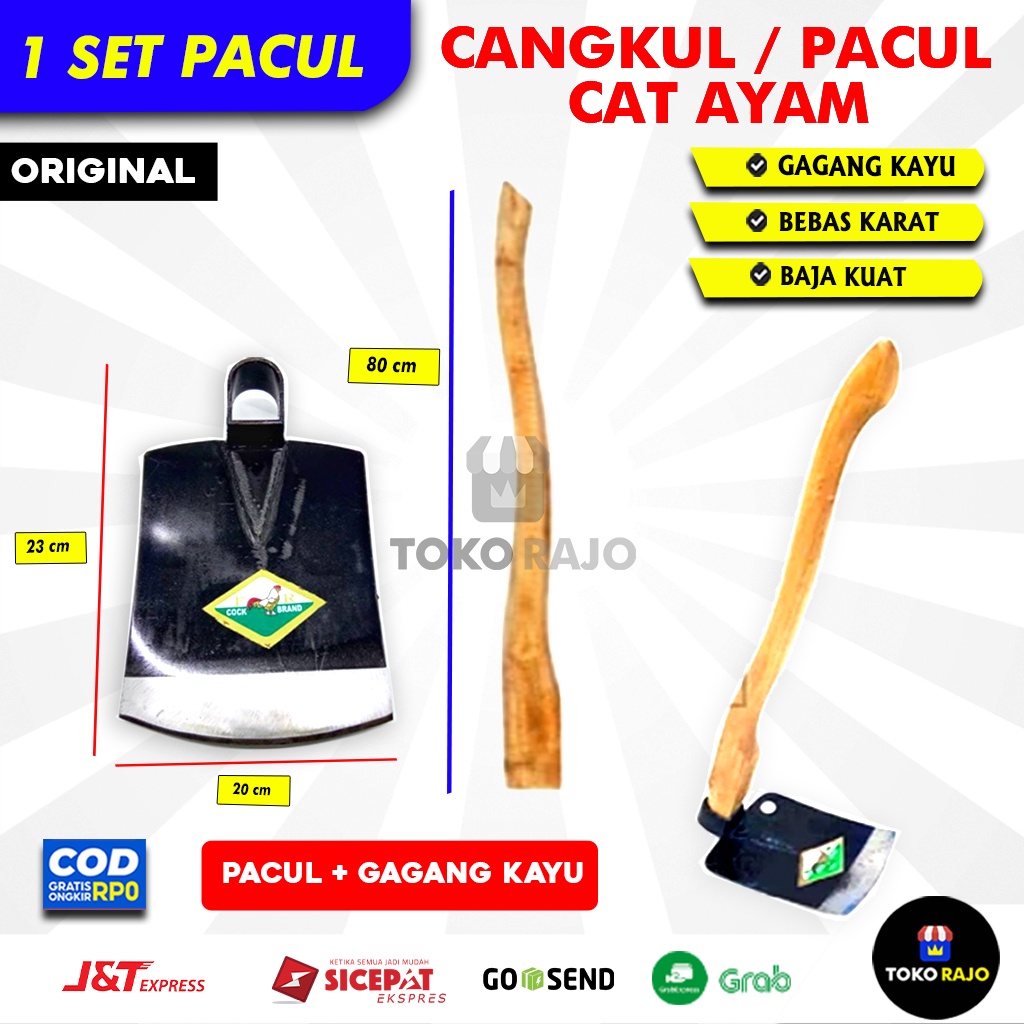 Jual Cangkul Baja Asli Cangkul Rumput Cangkul Pacul Cangkul Baja ...