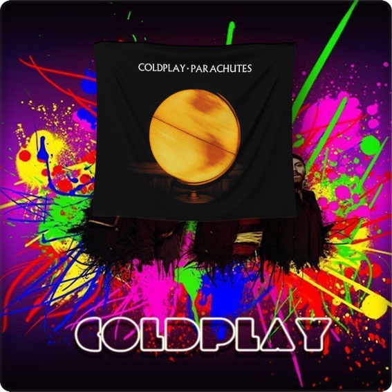 Jual Bendera Band Coldplay Parachute Album Flag Poster Kain | Shopee ...