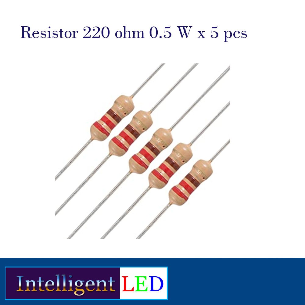 Jual Resistor 220 ohm 0.5 W | Shopee Indonesia