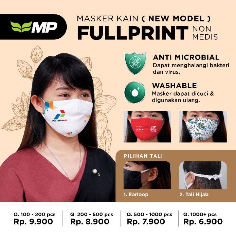 Jual Masker Kain - Custom Full Printing Cetak Logo Design Sendiri ...
