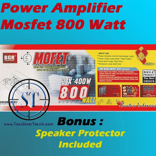 Jual Kit PA. Mosfet 2x400W Bell ( 800W RMS ) Power Ampli Amplifier ...