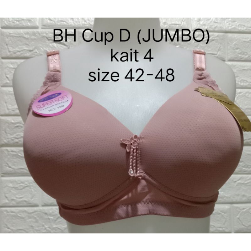 Jual BH FEMA Jumbo CUP D(Besar)(F 199 )251 size 42-48 Hak 4 BRA pakai Spon Tanpa Kawat Dewasa ...