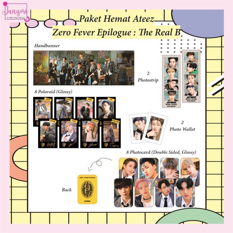 Jual Fankit Ateez - Zero Fever Epilogue (Turbulence / The Real) | Ateez ...