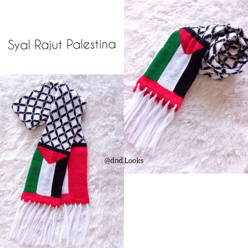Jual Syal Palestina Indonesia rajut woll berkualitas Aksesoris Fashion ...
