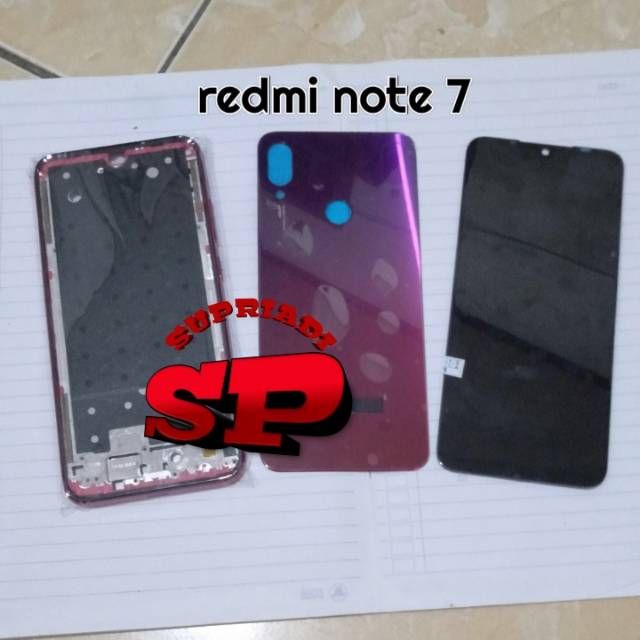 Jual HOUSING FUL SET XIAOMI REDMI NOTE 7 LENGKAP TS TOUSCHREEN BACK ...