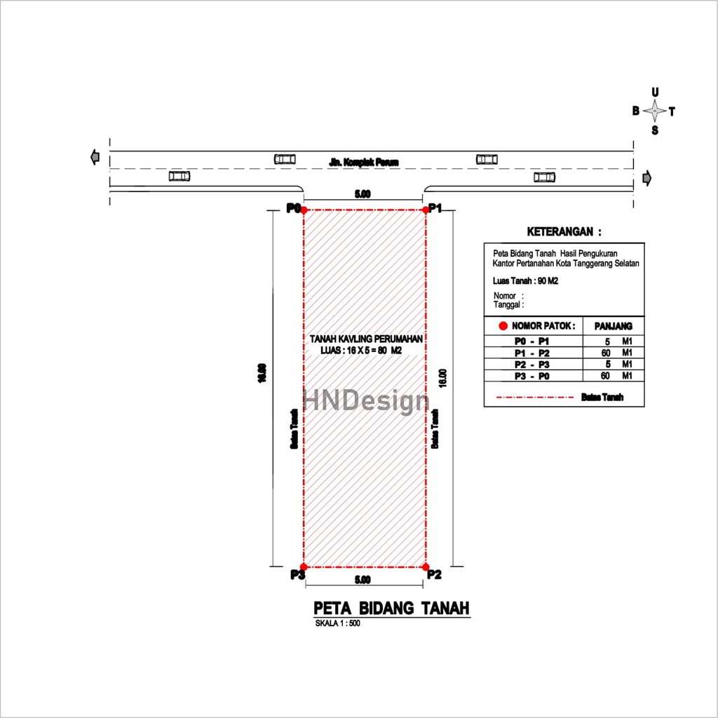 Jual Peta Bidang Tanah File DWG AutoCAD Untuk PBG dan IMB Izin ...