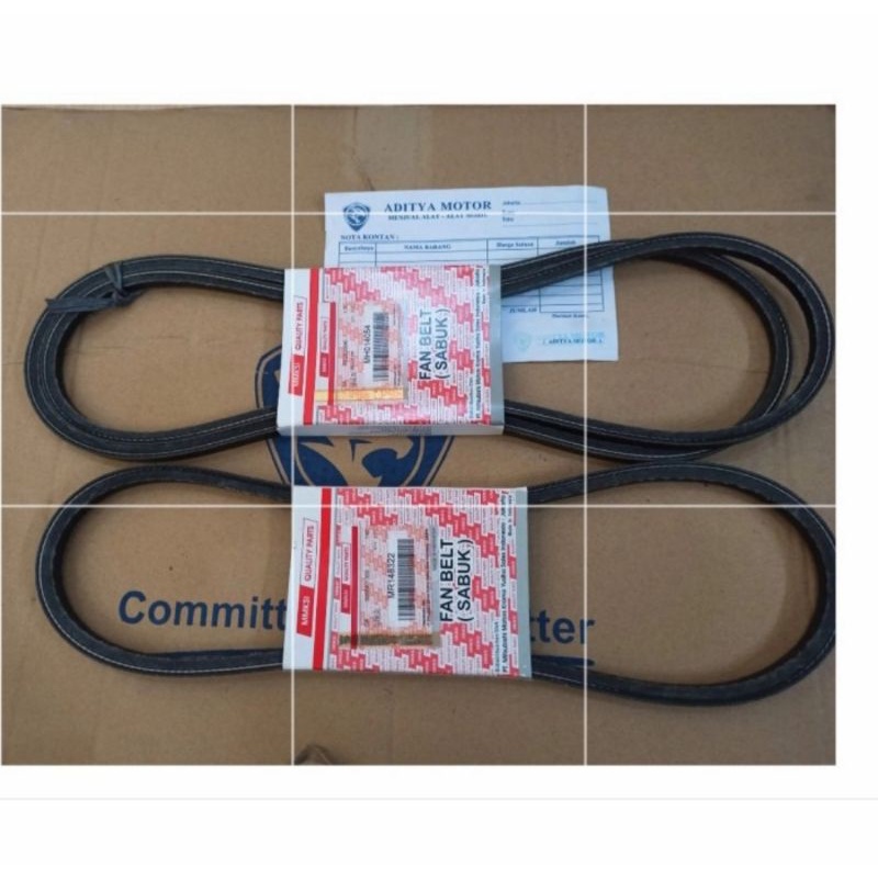 Jual fan belt/ van belt/ v-belt/ tali kipas strada triton 2800cc 4M40 KB7 K57 HDX LGX ORIGINAL ...