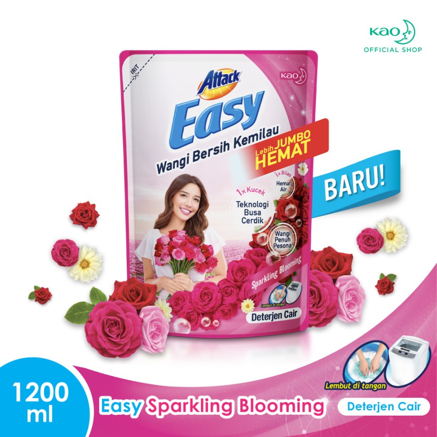 Jual Attack Easy Liquid Sparkling Blooming 1200Ml | Shopee Indonesia