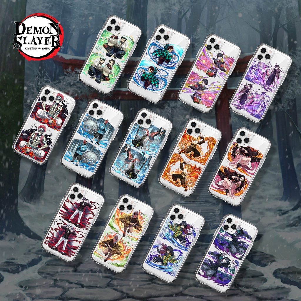 Jual DEMON SLAYER ANIME CHARACTER ANTICRACK TRANSPARENT PHONE CASE ...