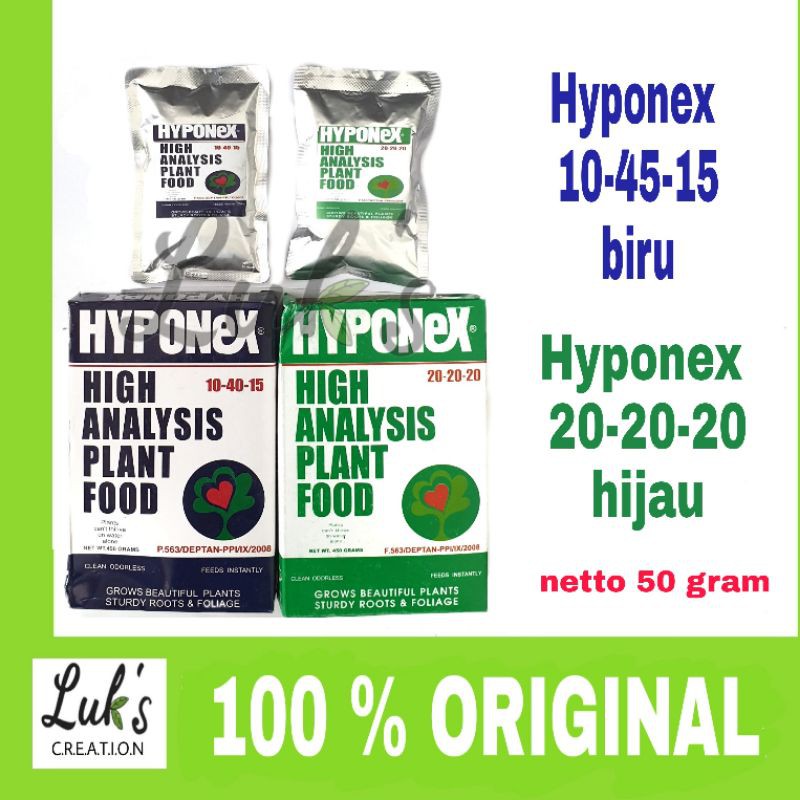 Jual Pupuk tanaman hias HYPONEX biru dan hijau - pupuk anggrek - pupuk import | Shopee Indonesia