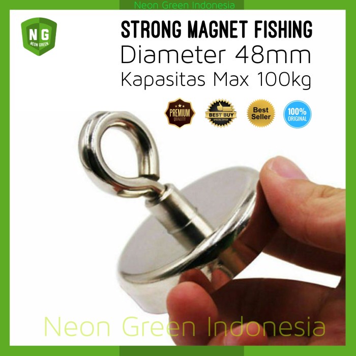 Jual Magnet Neodynium Strong ( Fishing Magnet Super ) Pencari Harta ...
