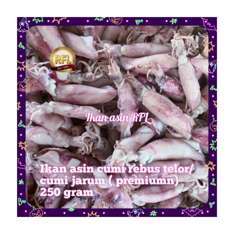 Jual ikan asin / cumi asin / cumi rebus telor premium 250 gram | Shopee ...