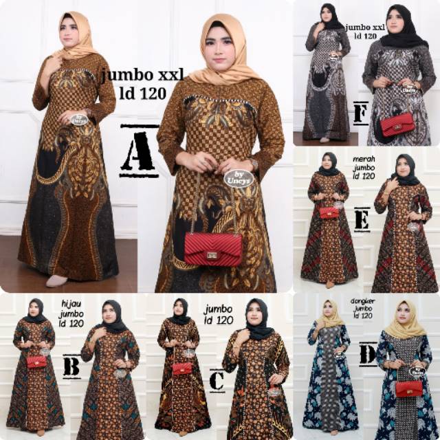 Jual GAMIS BATIK JUMBO manggar,padi,kubis,kipas,sekar,cantik,daun,kupu ...