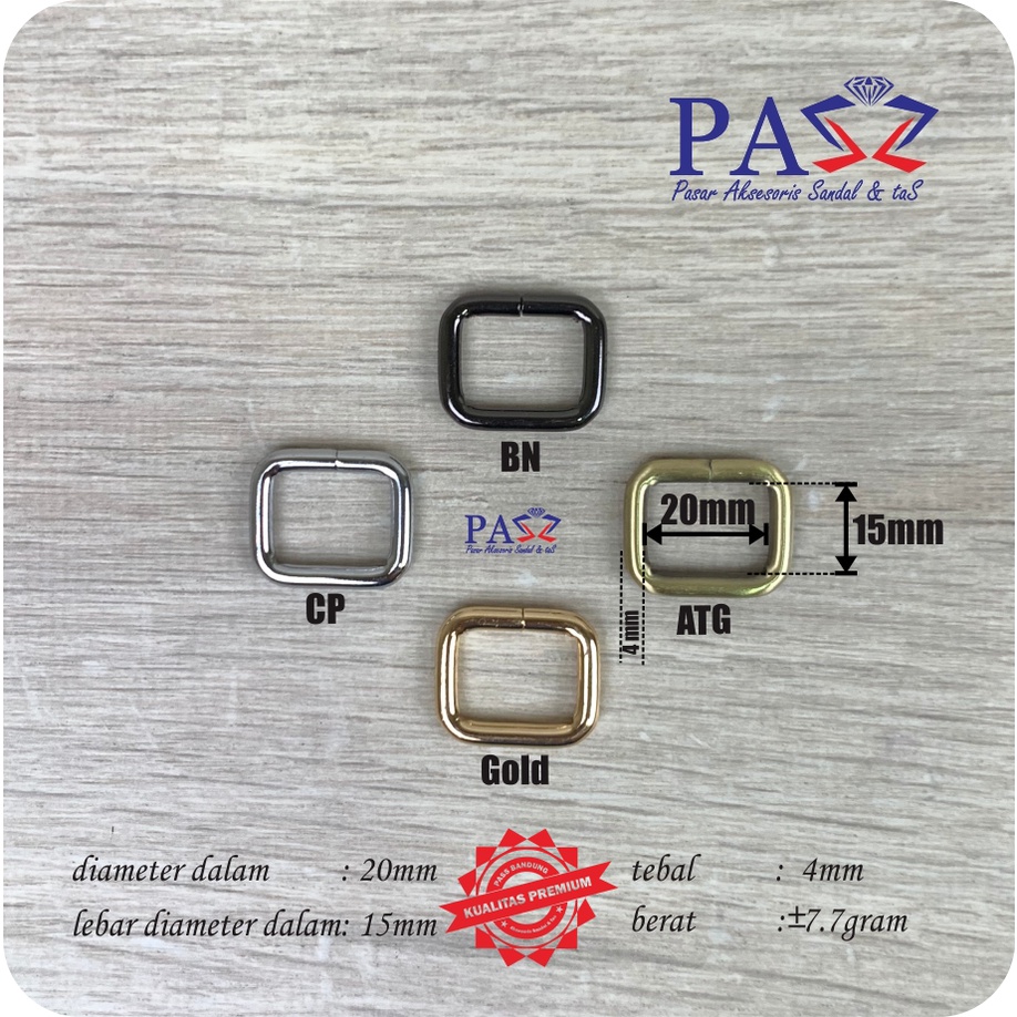 Jual Ring Kotak 20x15 (tebal 4mm) Premium | Shopee Indonesia