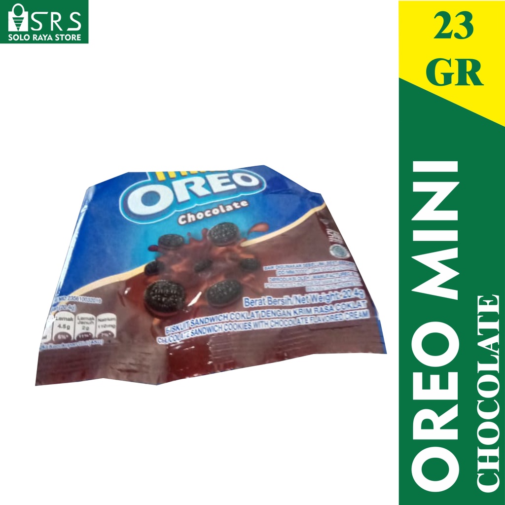 Jual OREO MINI CHOCOLATE/ Mini Oreo Biskuit Chocolate Pcs 20.4g Untuk Traveling / | Shopee Indonesia