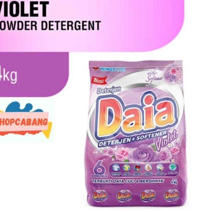 Jual DAIA 4KG 4 KG 4000GR JUMBO EKONOMIS PUTIH | VIOLET ,. | Shopee Indonesia