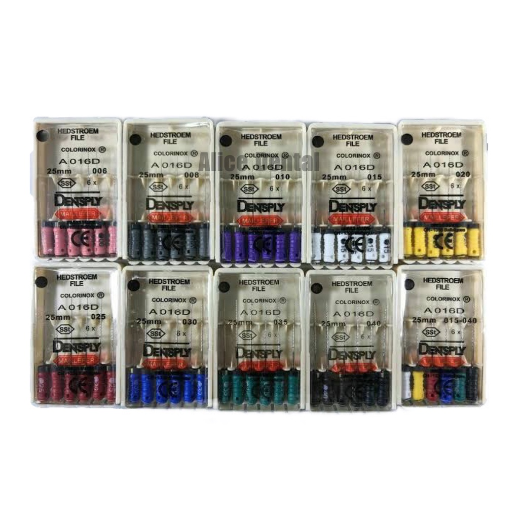 Jual Kfile SS DENTSPLY jarum dental k-file endo 6 8 10 15-40 k-files ...