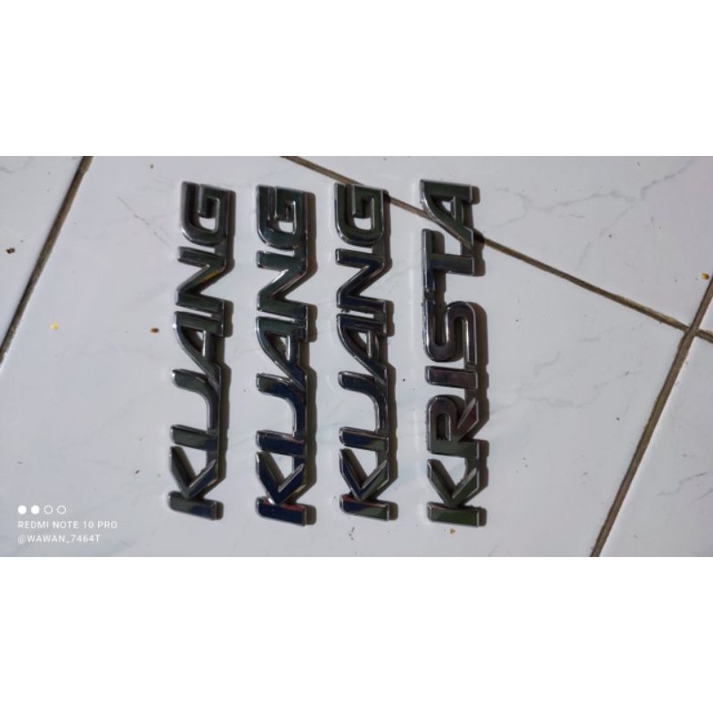 Jual ori emblem tulisan KIJANG ( SATUAN) | Shopee Indonesia
