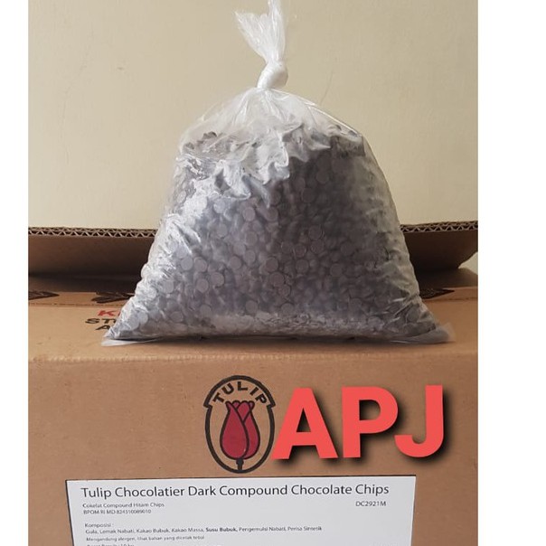 Jual Tulip Chocolate Choco Coco Chip Cokelat Chips 1kg | Shopee Indonesia