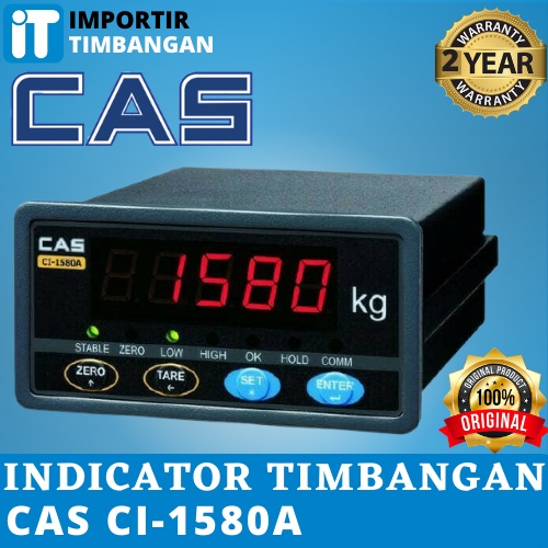 Jual INDICATOR TIMBANGAN DIGITAL CAS CI-1580A / INDICATOR TIMBANGAN New Original Garansi ...