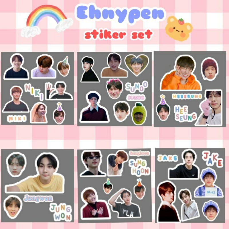 Jual Enhypen Stiker Set/ Stiker Aestetik Kpop Enhypen/ Stiker Deco Case Kpop | Shopee Indonesia