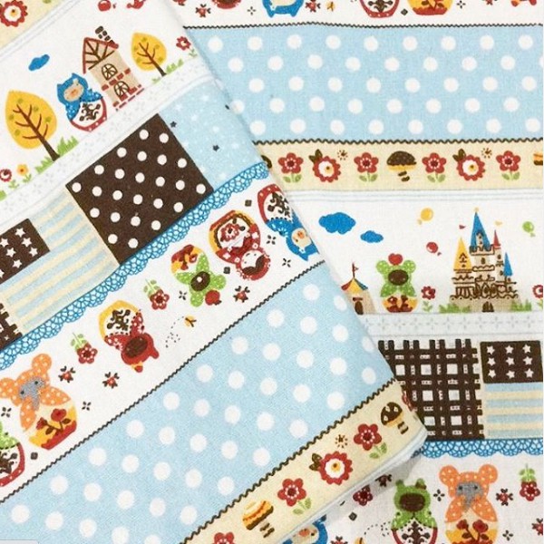 Jual KAIN KATUN LINEN IMPOR MOTIF RUSSION DOLL MATRIOSKA/KAIN CRAFT DIY ...