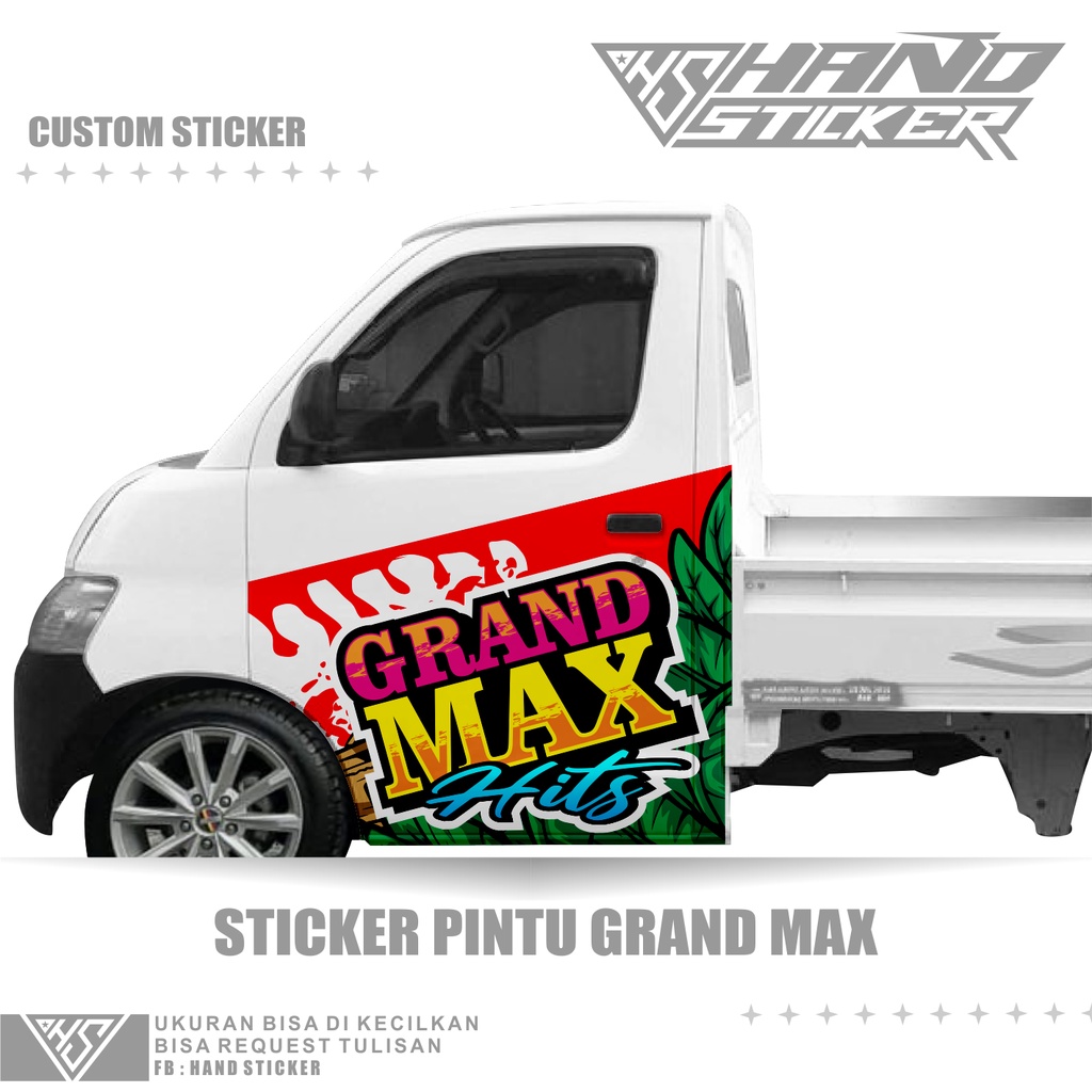 Jual Sticker Decal Print Custom Pintu Depan Grand Max Pickup Bisa ...