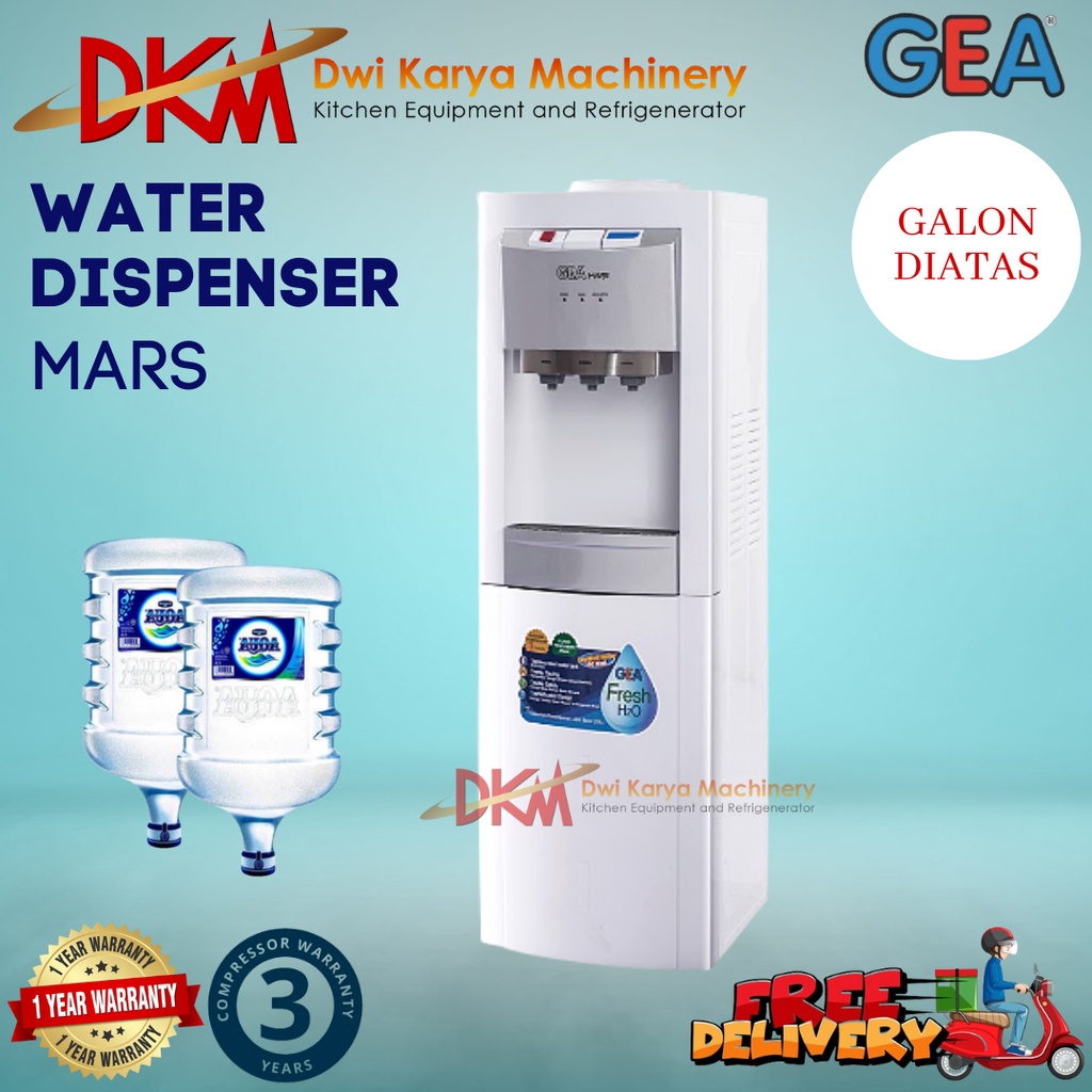 Jual GEA MARS Stand Water Dispenser Galon Atas/ Dispenser Air | Shopee ...