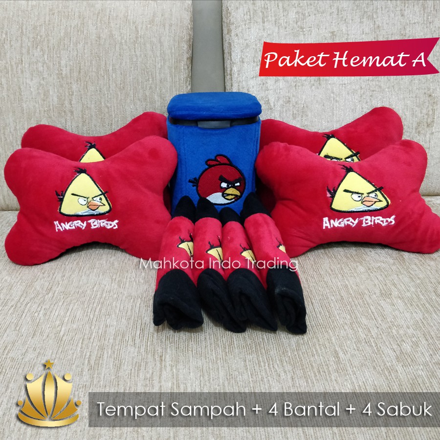 Jual BANTAL MOBIL ANGRY BIRD / TEMPAT SAMPAH MOBIL ANGRY BIRD ...