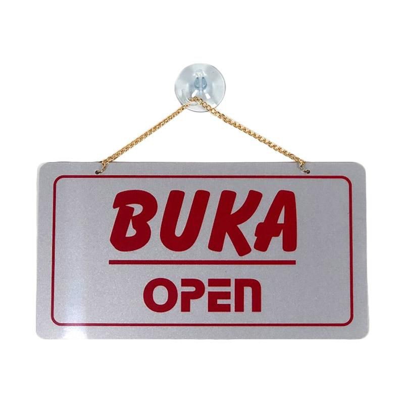 Jual Sign Label Buka Tutup Sign Board Acrylic Close Keren | Shopee ...