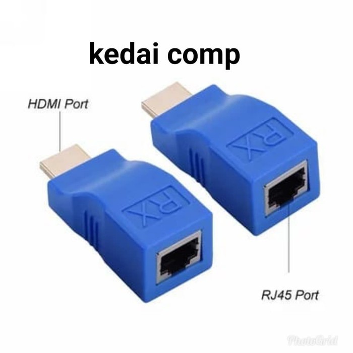Jual HDMI To Lan Adapter Extender Hdmi dengan Kabel RJ45 | Shopee Indonesia